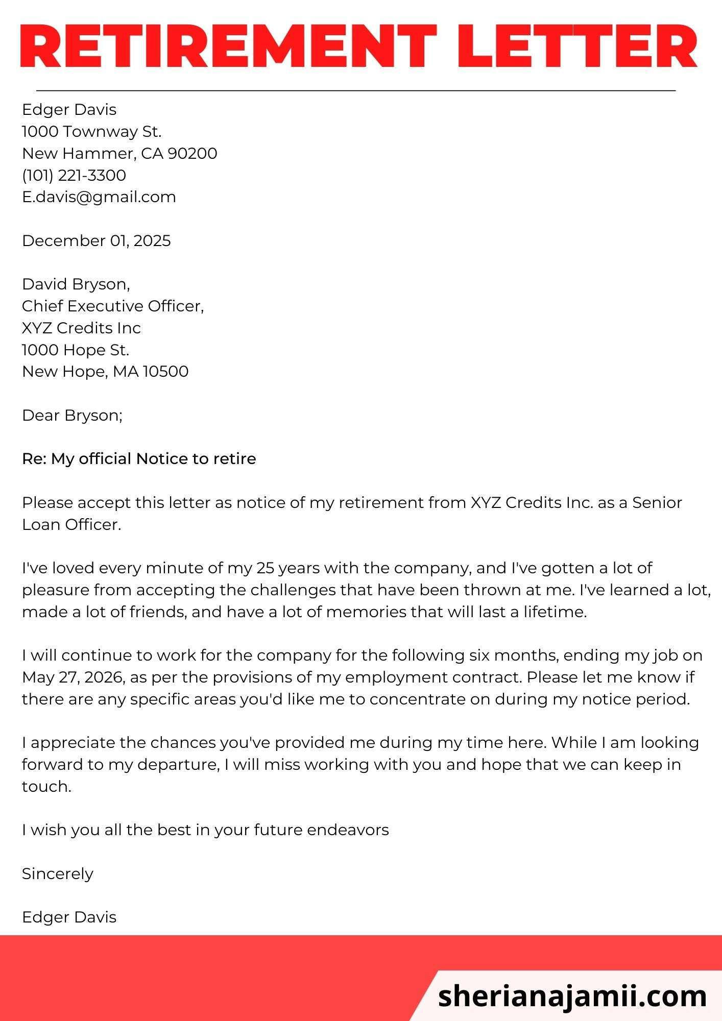 Retirement Letter To Employer 2023 guide Free Samples Sheria Na Jamii