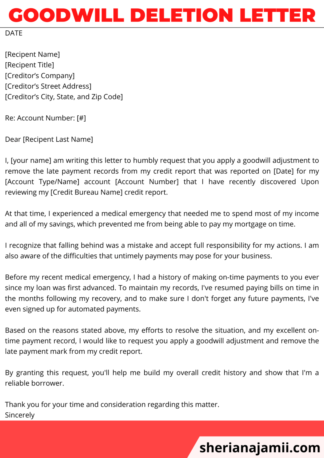 Goodwill Deletion Letter 2025 Guide Free Samples Sheria Na Jamii