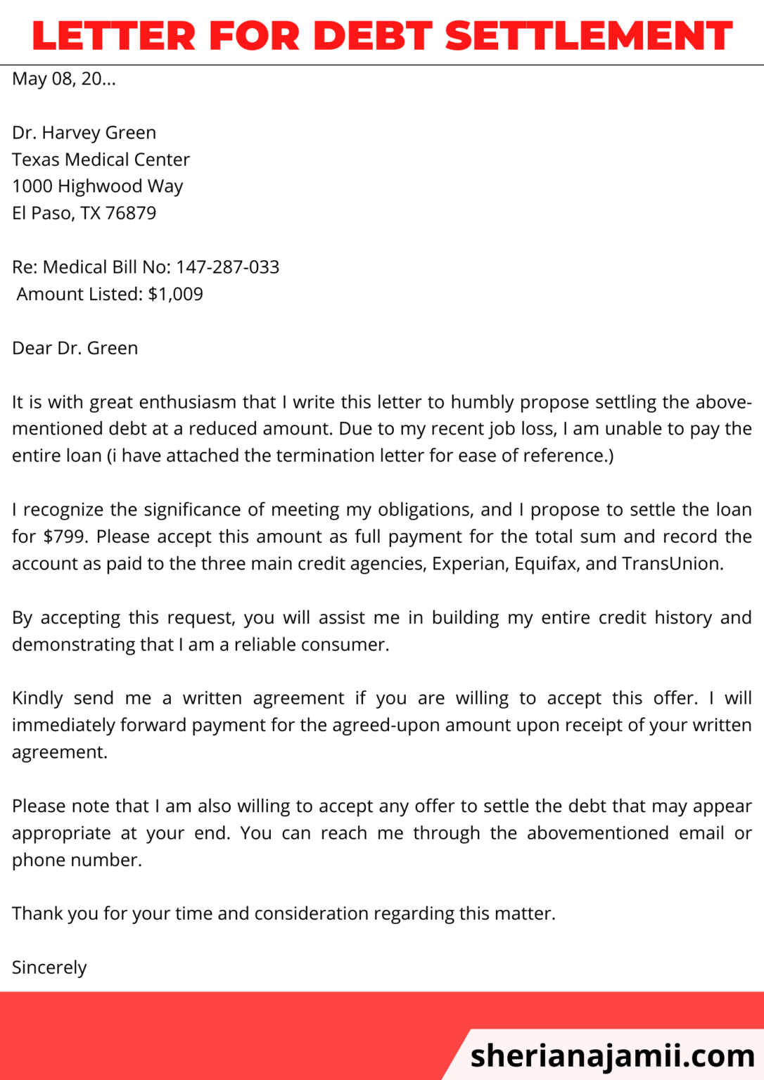 Letter For Debt Settlement 2025 (guide + Free Samples) | Sheria Na Jamii