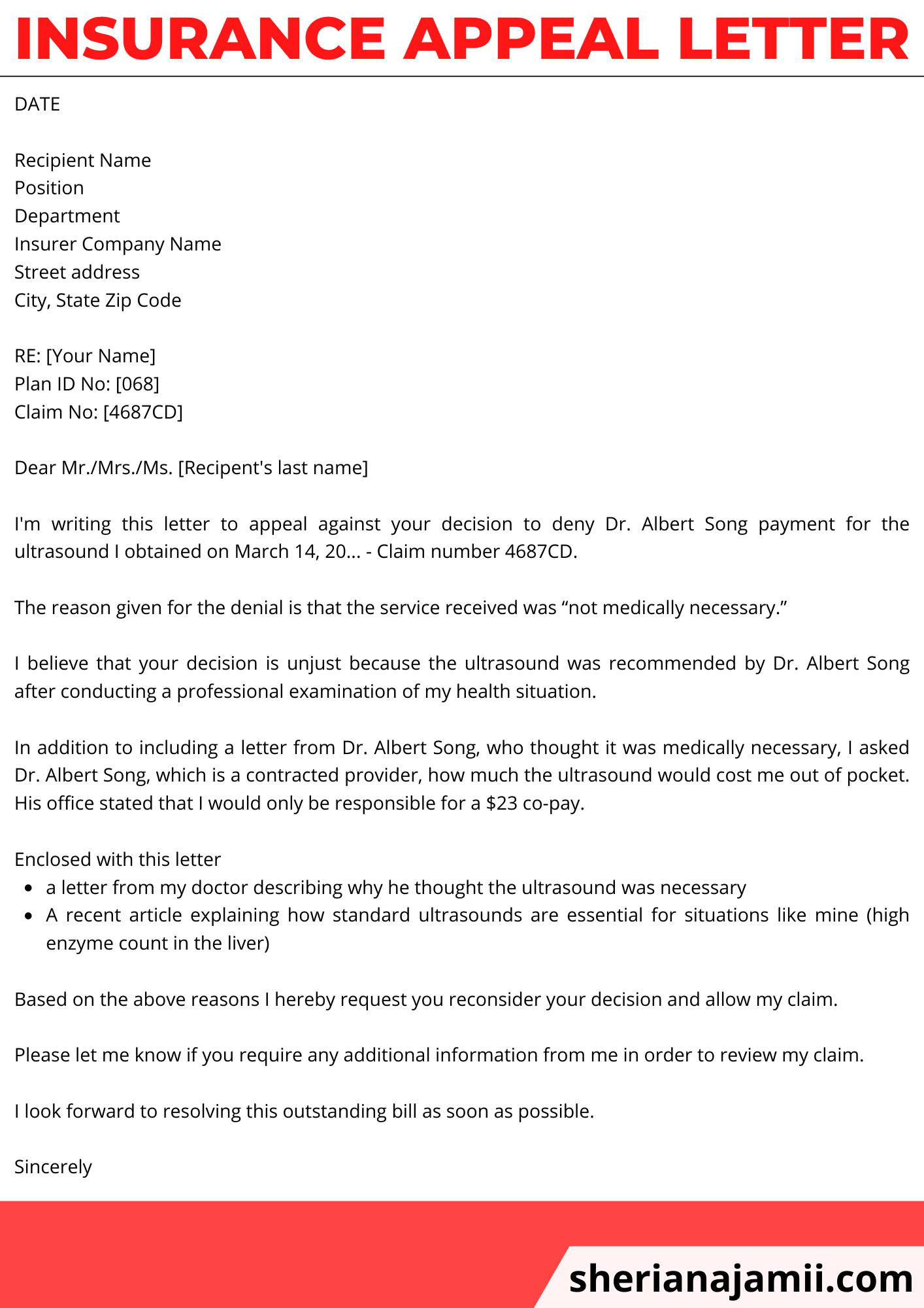 Insurance Appeal Letter 2023 guide Free Sample Sheria Na Jamii