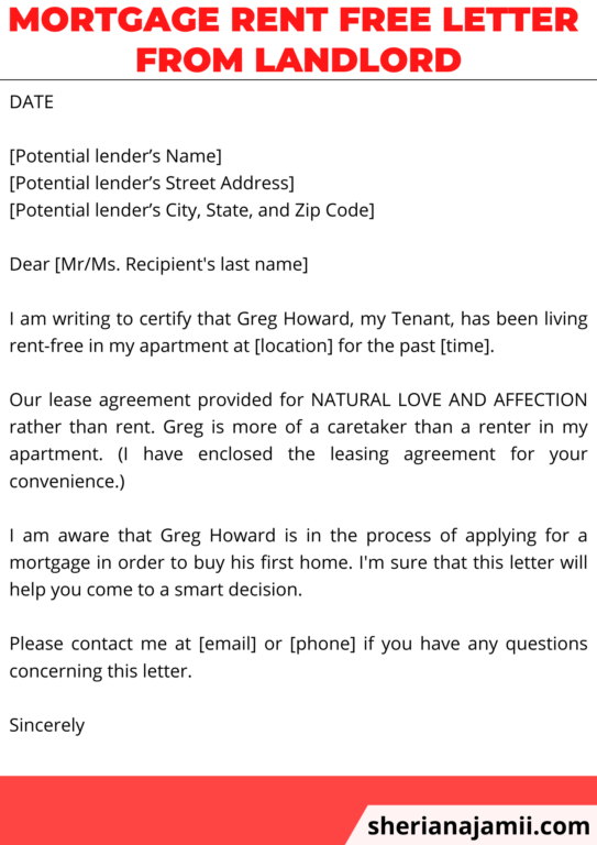 Mortgage Rent Free Letter 2025 (guide + Free Samples) | Sheria Na Jamii