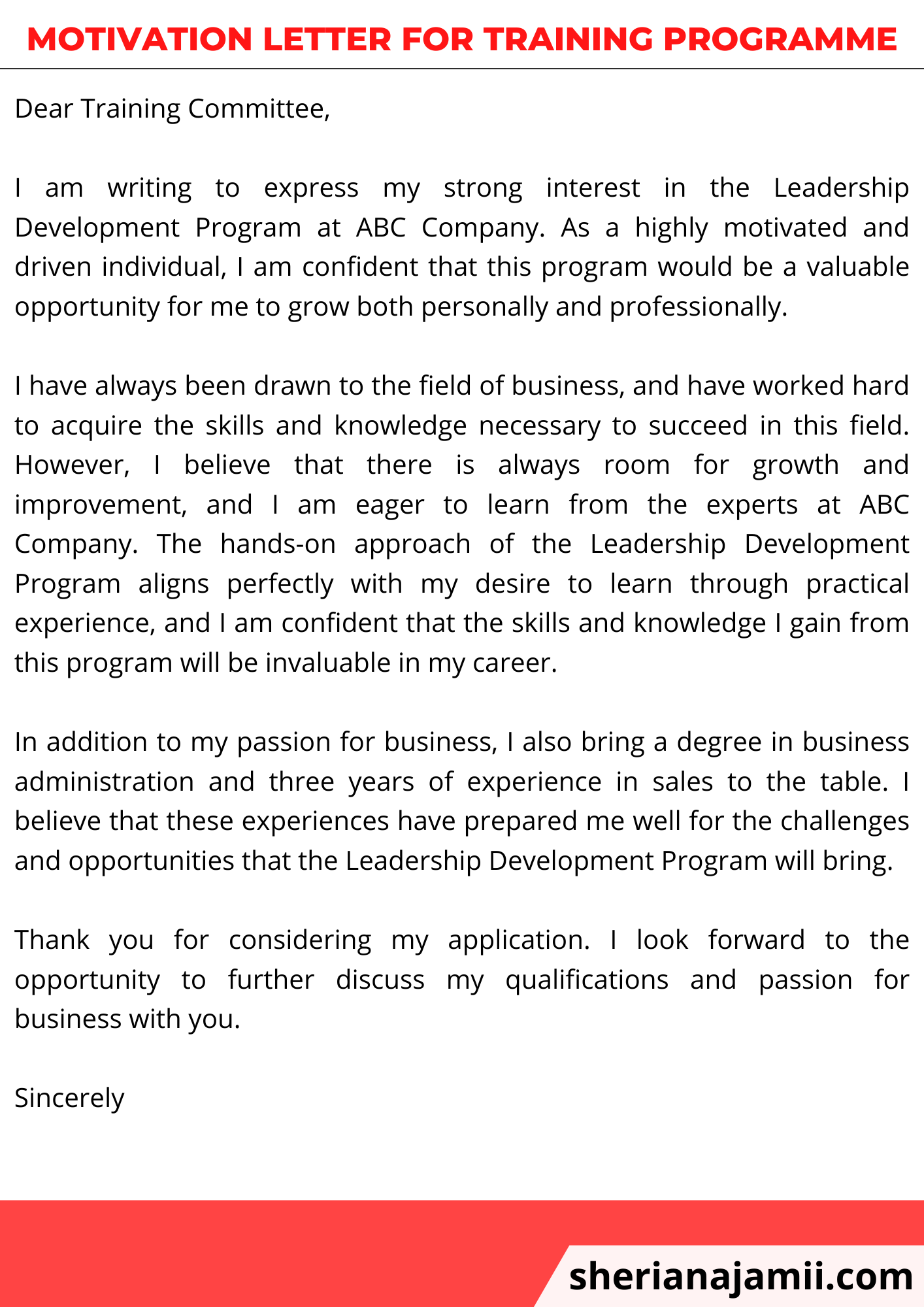 Free Examples Of Motivation Letter 2025 (5+ Examples) | Sheria Na Jamii
