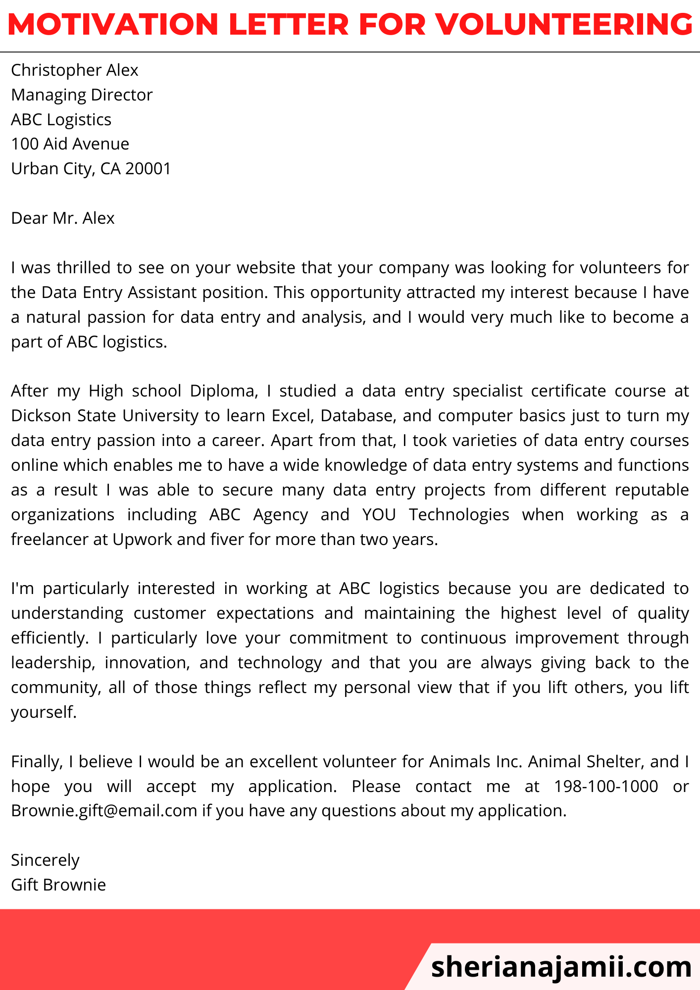 Free Examples Of Motivation Letter 2025 (5+ Examples) | Sheria Na Jamii