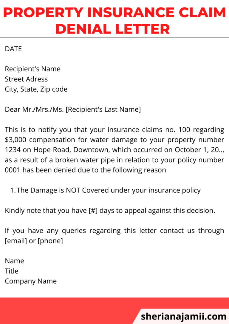 Insurance Claim Denial Letter 2025 (guide + Free Samples) | Sheria Na Jamii