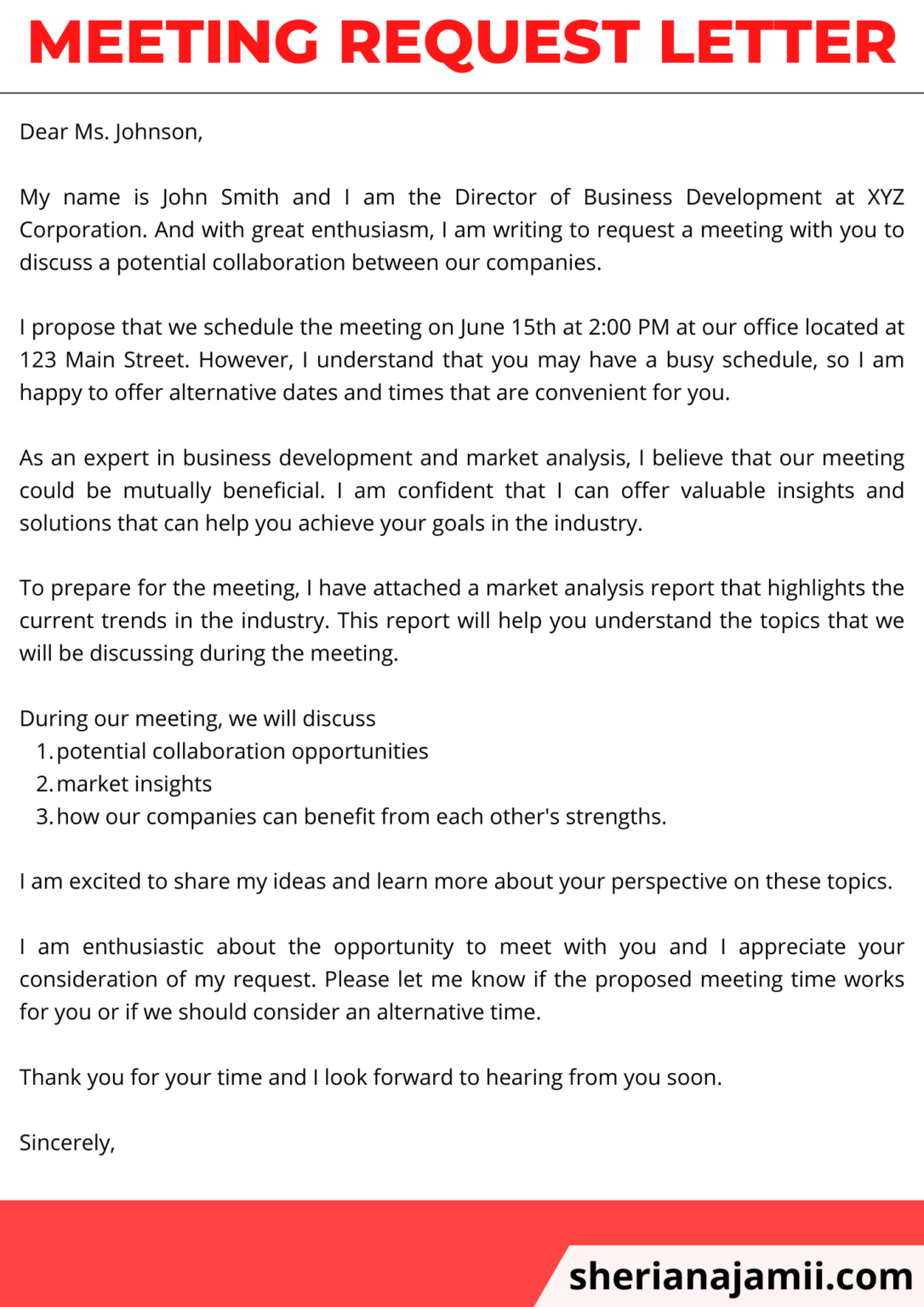 Meeting Request Letter 2025 (guide + Free Samples) | Sheria Na Jamii