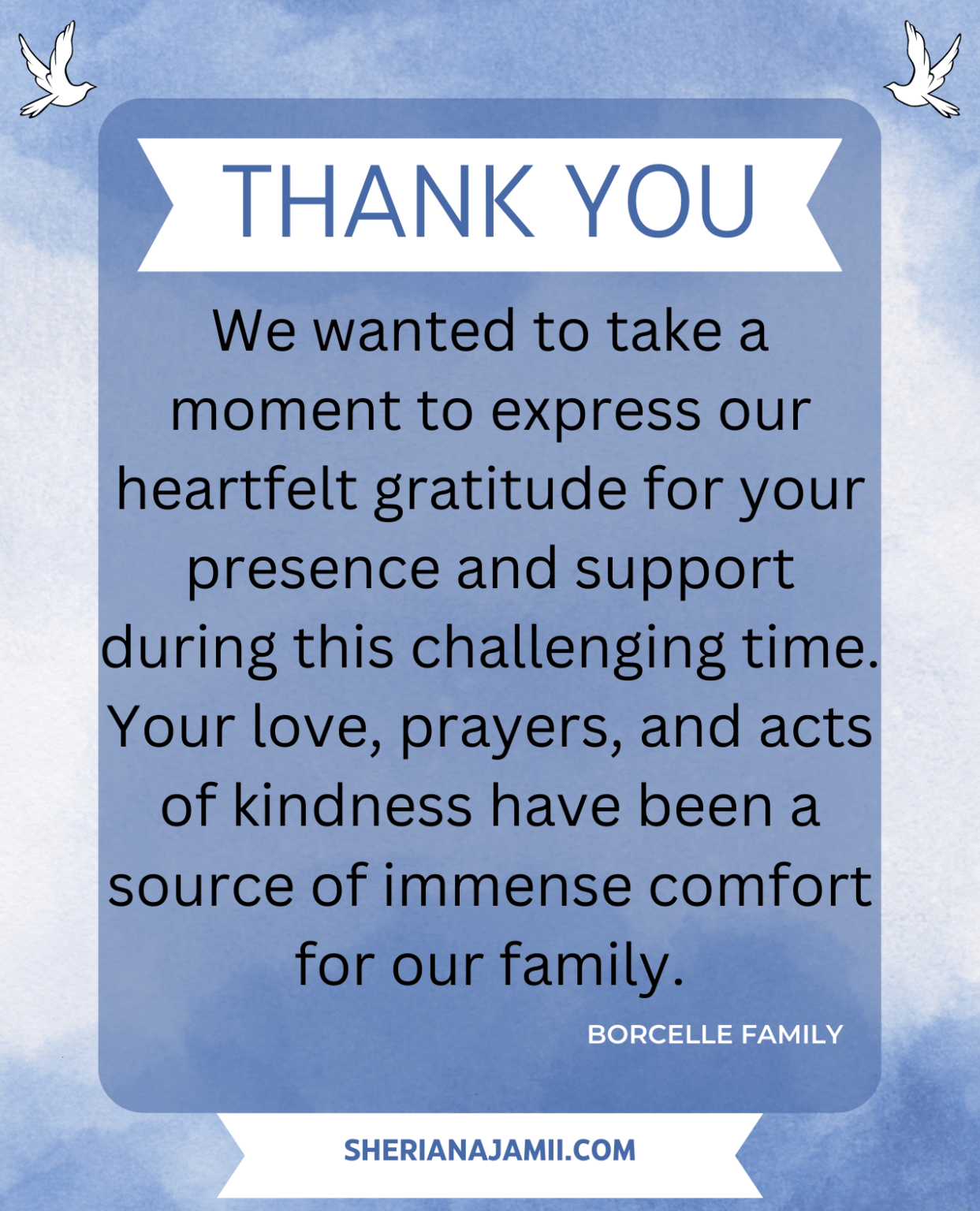 Heartfelt Thank You Note To Church Family After Funeral [2024]] | Sheria Na Jamii