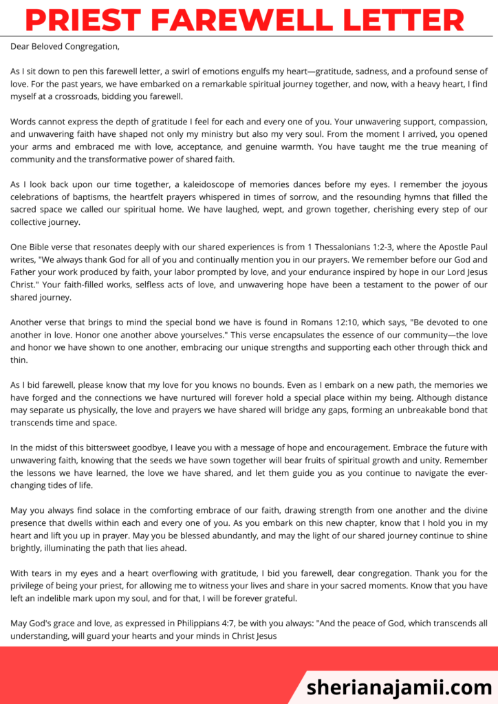 Priest Farewell Letter 2025 guide Samples Sheria Na Jamii Priest Farewell Letter 2025 guide Samples Sheria Na Jamii